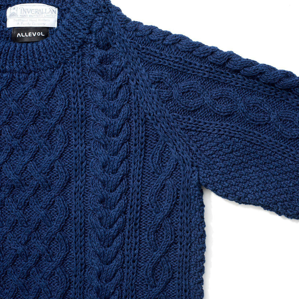 ALLEVOL x INVERALLAN 1A クルーネックセーター Indigo – CLUTCH TOKYO